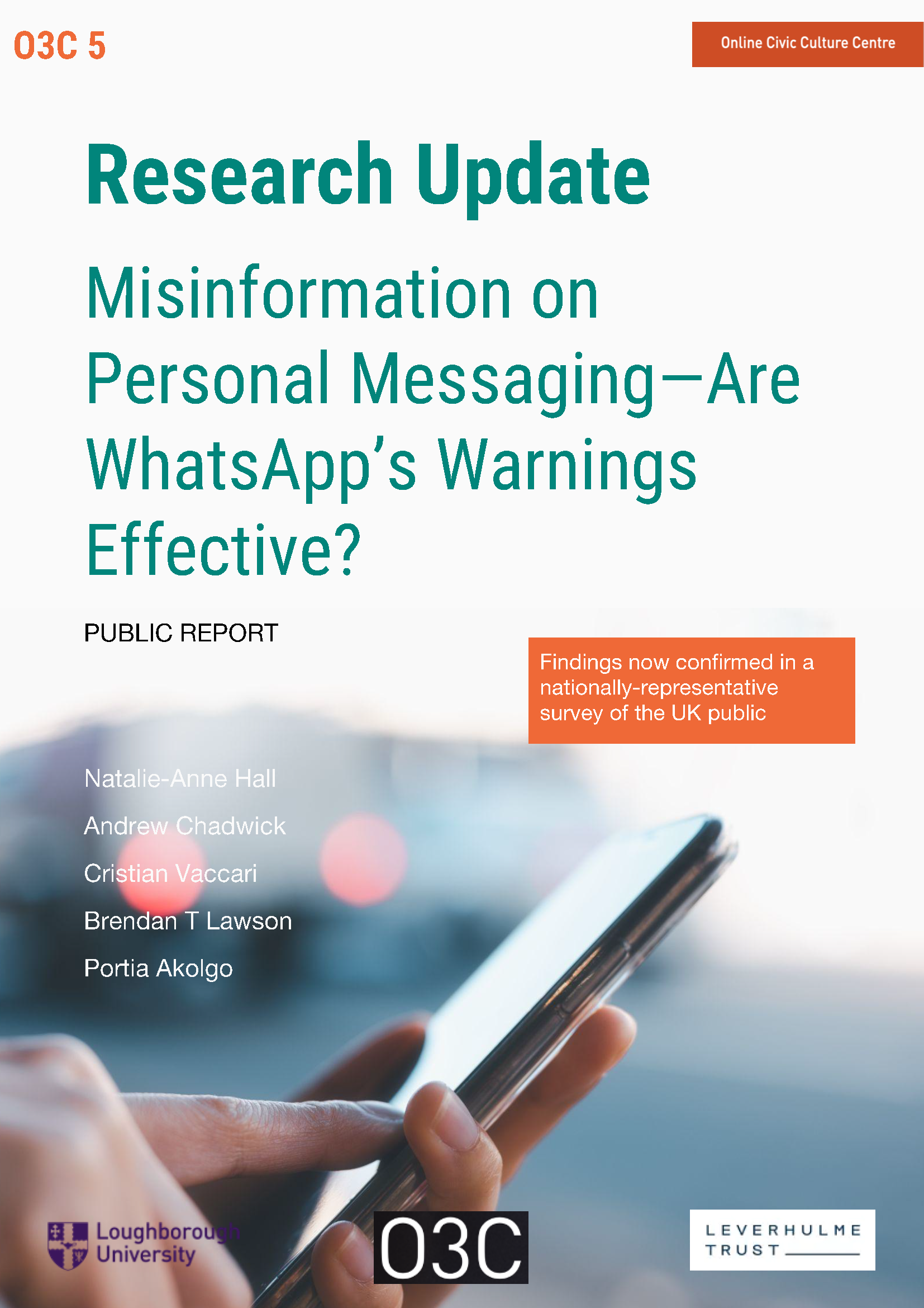 Our New National Survey About Misinformation Warnings on Personal ...